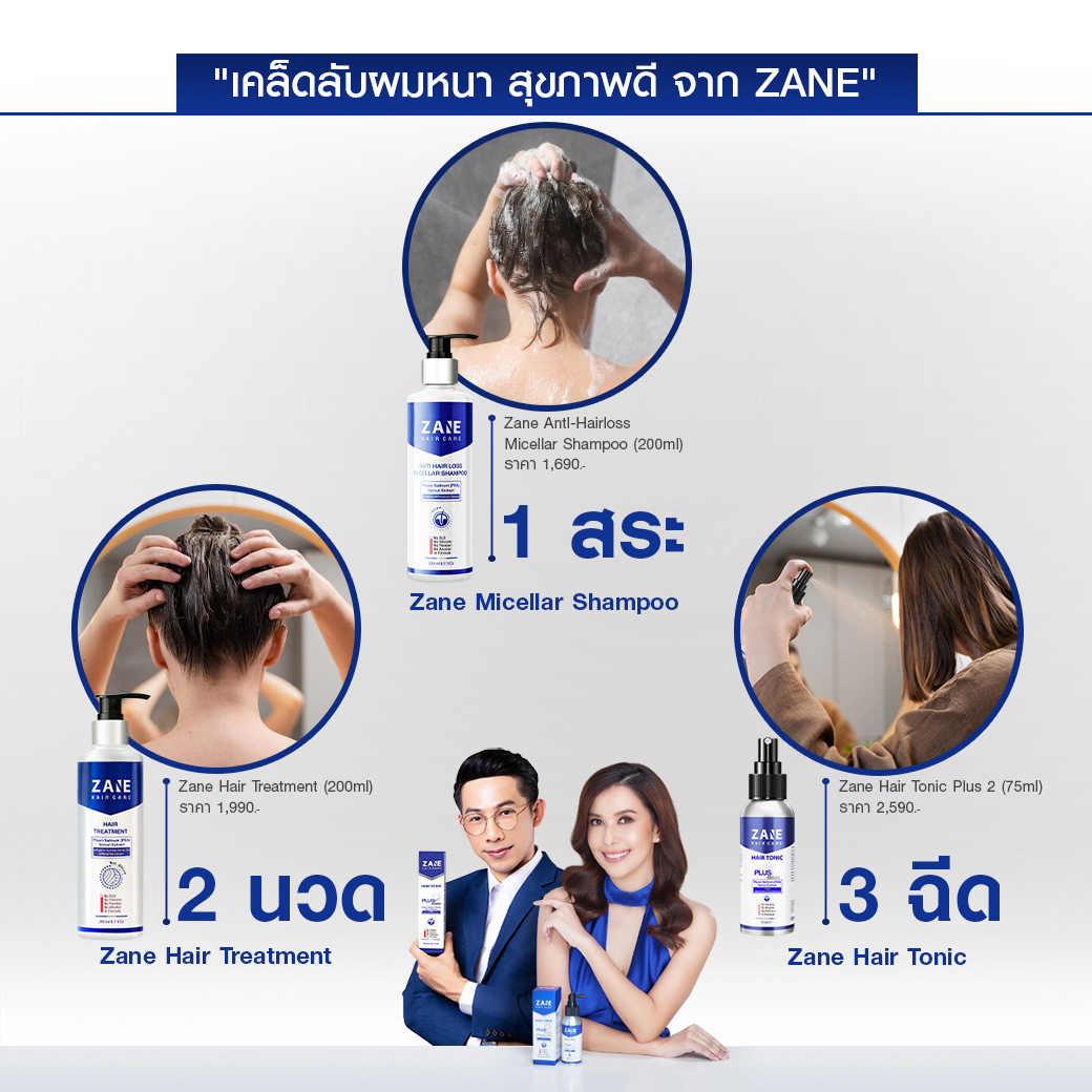 ลงทะเบียนสั่งซื้อ ZANE HAIR CARE